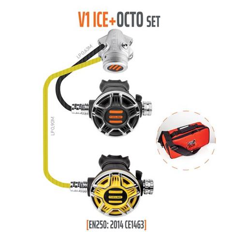 Tecline V1 ICE + Octo Regulator Set – 300BAR.asia